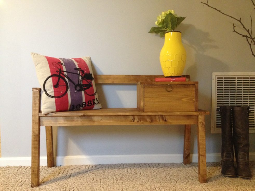 Making My Own Vintage and Finding my Style--DIY Telephone Bench