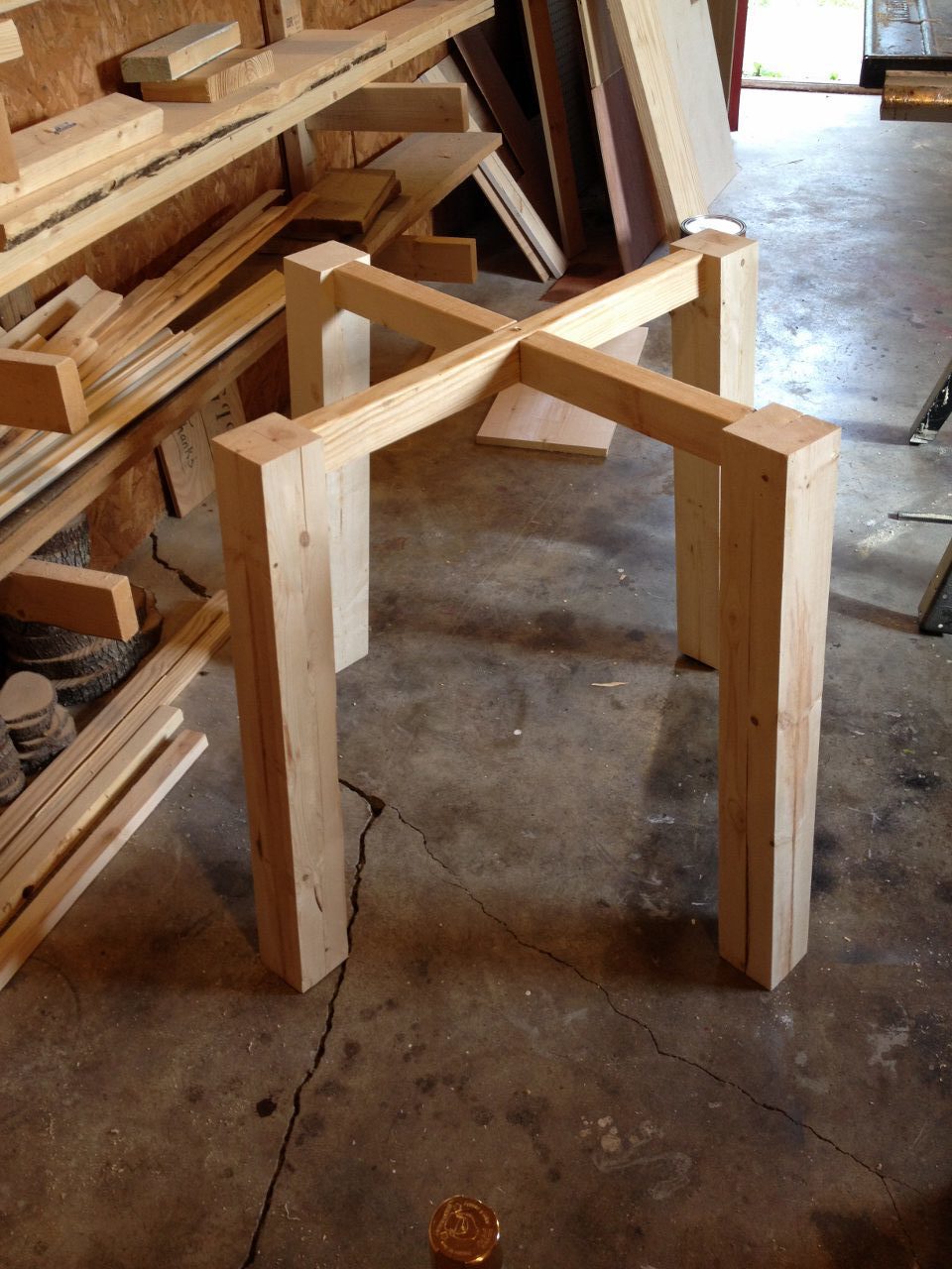 A Simple Modern Outdoor Table