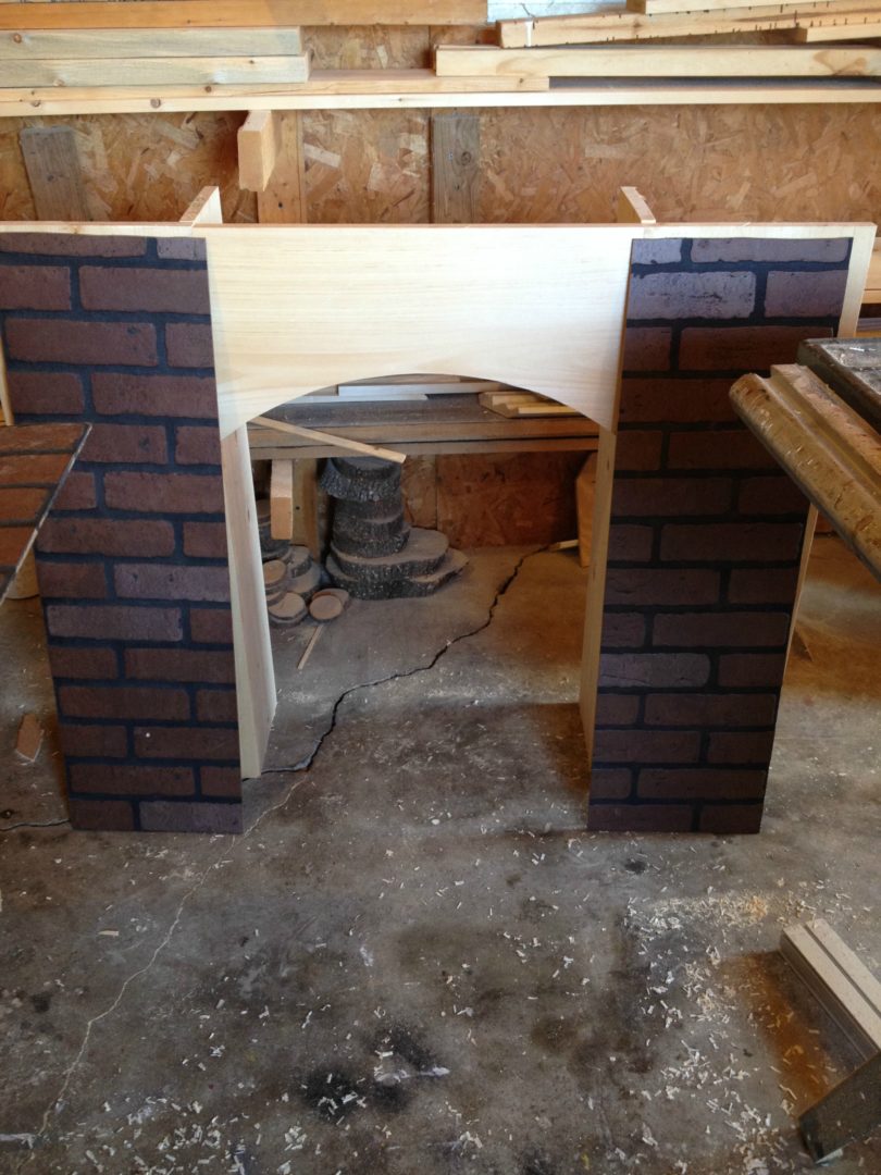 If You're Going to Make It, You Better Fake It--DIY Fake Brick Fireplace