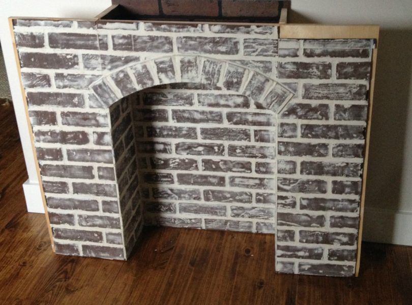 If You're Going to Make It, You Better Fake It--DIY Fake Brick Fireplace