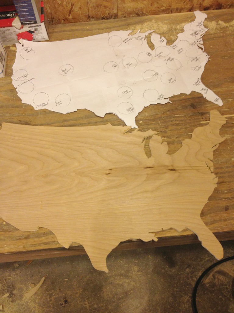 DIY Destination Map Picture Frame Thingy--Yes, You Read That Right