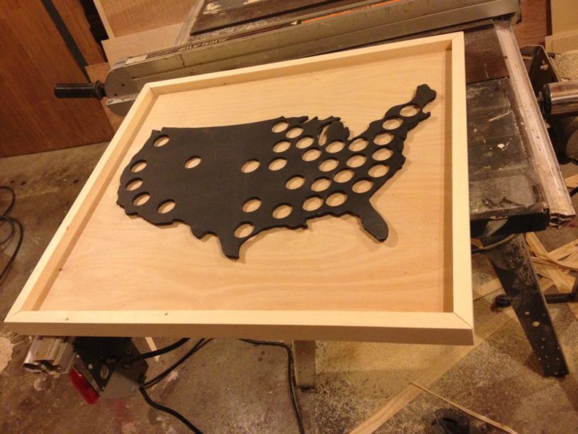 DIY Destination Map Picture Frame Thingy--Yes, You Read That Right