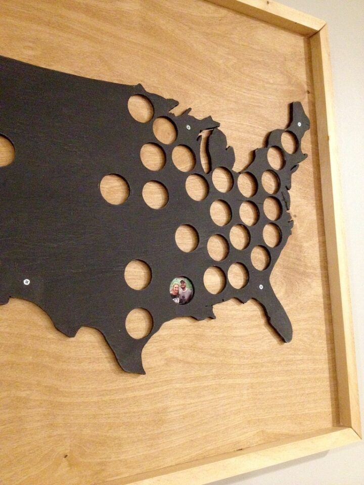 DIY Destination Map Picture Frame Thingy--Yes, You Read That Right