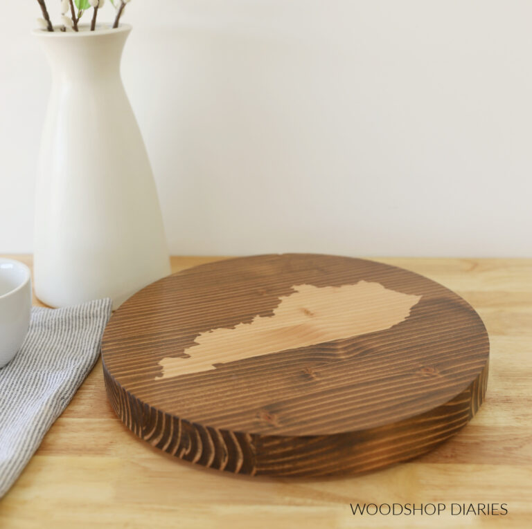 DIY Wooden Lazy Susan | From a Single 2x4 Board