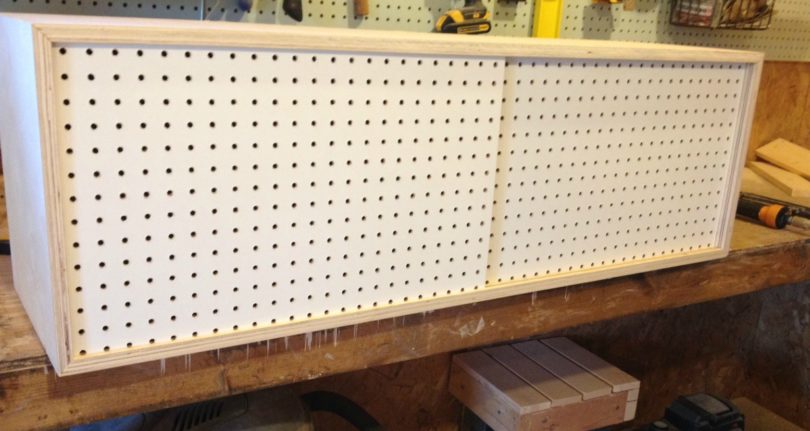 Mid Century Modern DIY Pegboard Cabinet