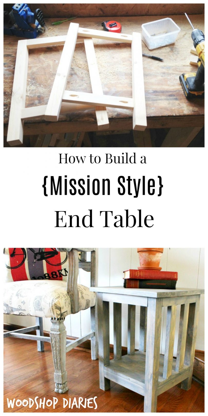 How to Build a Simple DIY Mission Style End Table