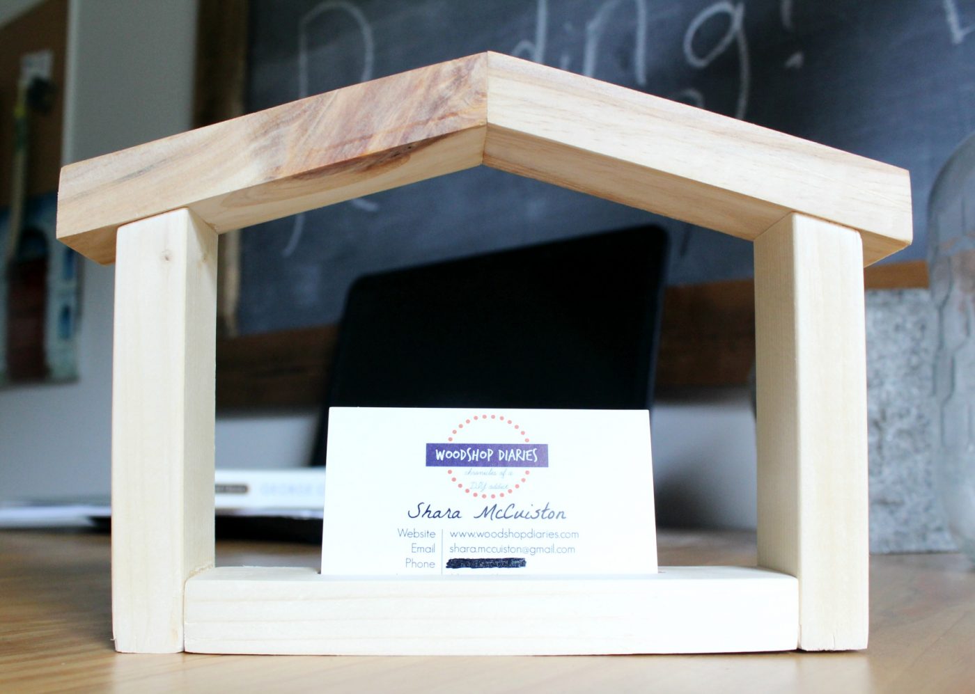 Super Easy DIY Business Card Holder