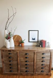 DIY Modern Farmhouse Faux Drawer Dresser