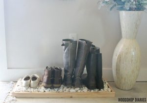 How to Make a Modern DIY Boot Tray from Two Boards