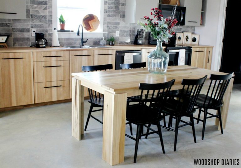 How to Build a DIY Contemporary Dining Table--For the Modern Home