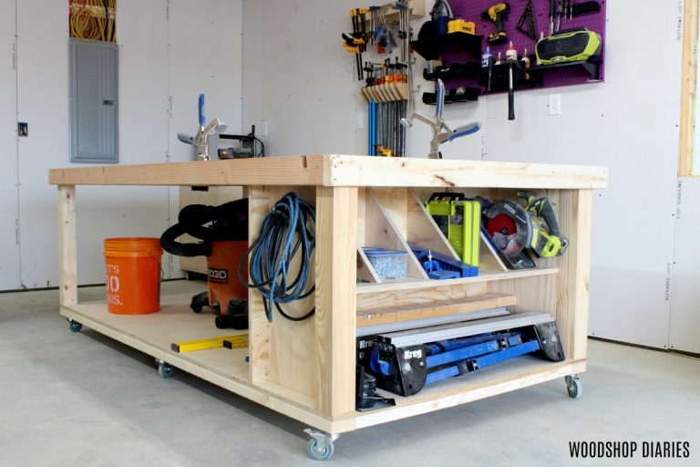 Easy DIY Workbench With Drawers | Woodworking Plans