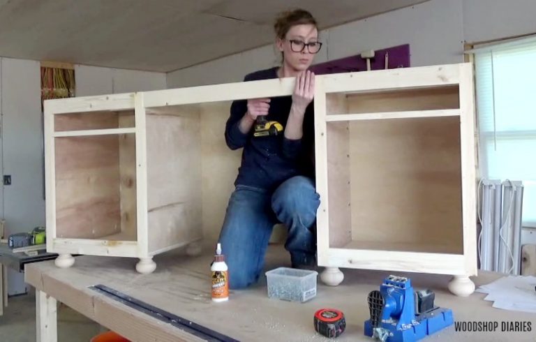 DIY Storage Desk For Home Office --Building Plans and Tutorial