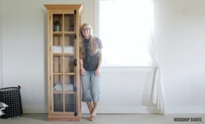 DIY Linen Cabinet {with Glass Door!} --Plans and Tutorial