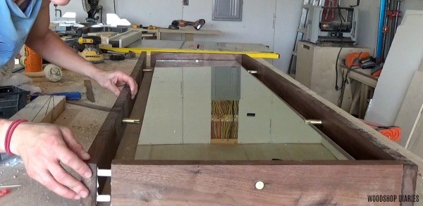 DIY Modern Floating Floor Mirror -- {DIY Tutorial and Video}