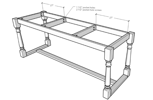 DIY Outdoor Dining Table --{Free Plans and Video Tutorial!}