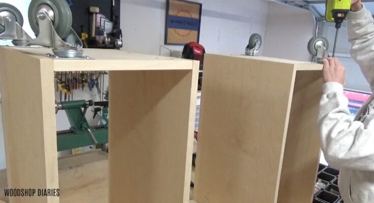 DIY Mobile Lathe Stand--With Drawers, Chisel Shelf, Storage