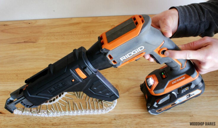 Ridgid 18V Drywall Screwdriver with Collated Attachment