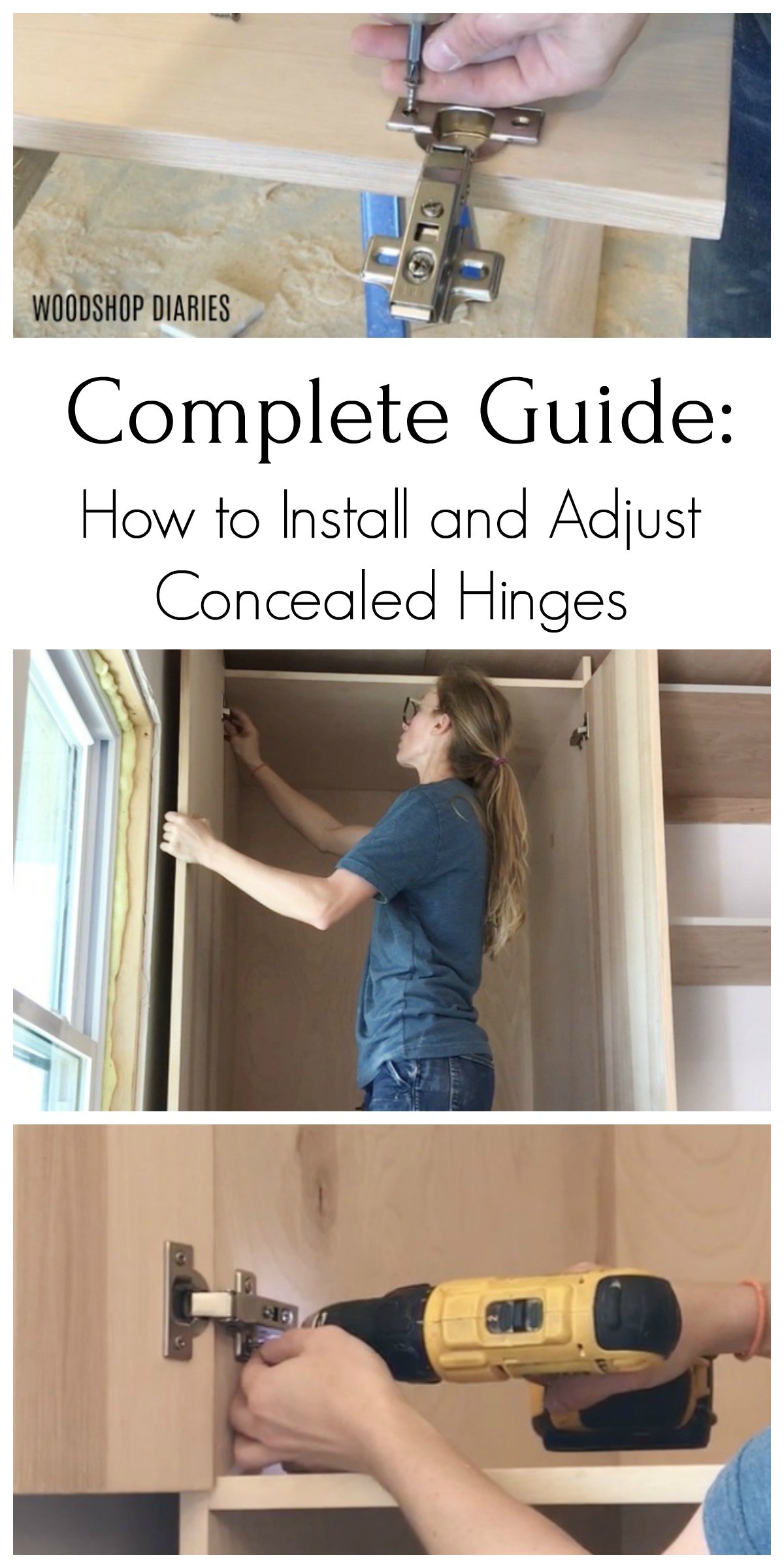 How to Install Concealed Hinges--The Complete Guide!