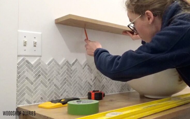 Floating Mirror Shelf for Bathroom--{How to Build it in 6 Steps!}