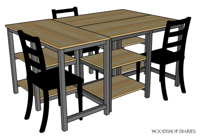 Easy DIY Desk for $40 --And Just 4 Tools! FREE PLANS!