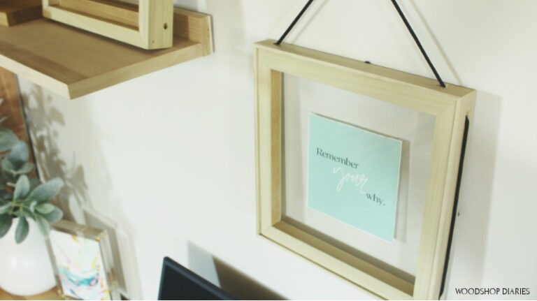 3 Easy DIY Floating Picture Frames {And How to Cut Plexiglass!}