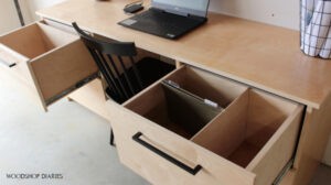 DIY Cabinets {And an Easy Modular Home Office Desk Idea!}