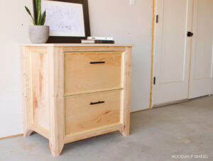 DIY File Cabinet--Woodworking Plans to Build a Wooden Filing Cabinet