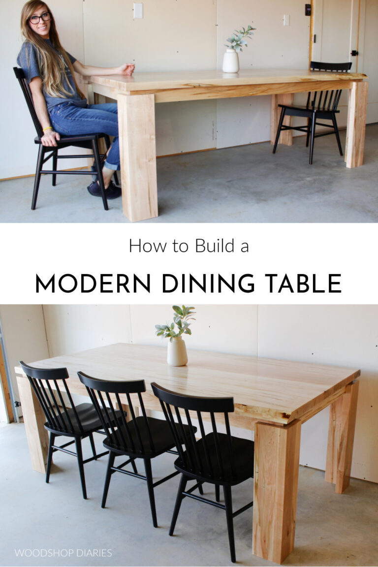 DIY Modern Dining Table--WOODWORKING PLANS!