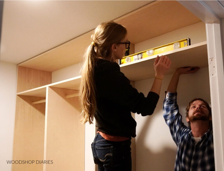Built In DIY Custom Closet Cabinets