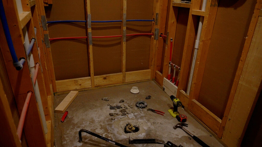 DIY Shower Remodel--Modern Walk-In Tile Shower