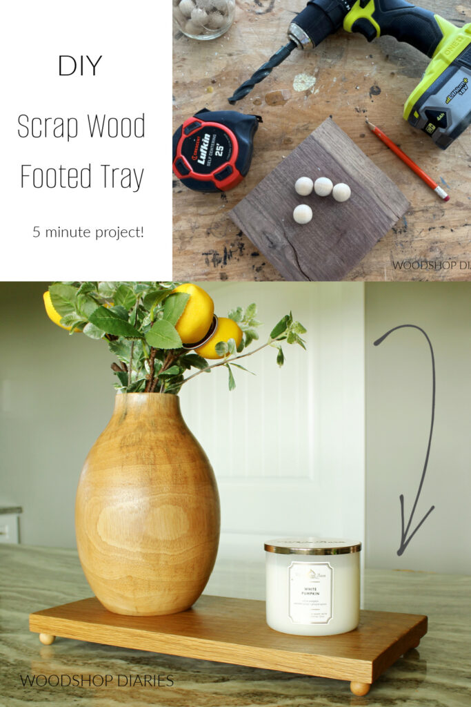 Easy DIY Footed Tray