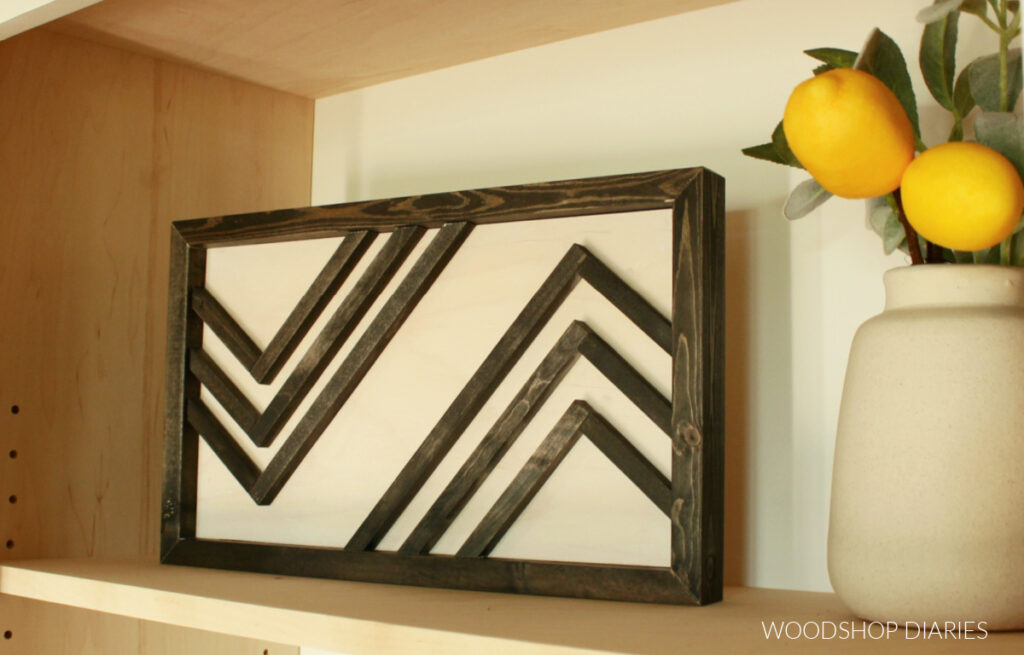 DIY Geometric Wooden Art--From Scrap Wood