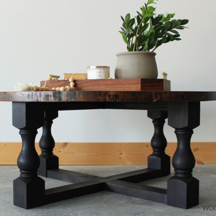 MODERN DIY Round Coffee Table --How to Build it in Any Size!