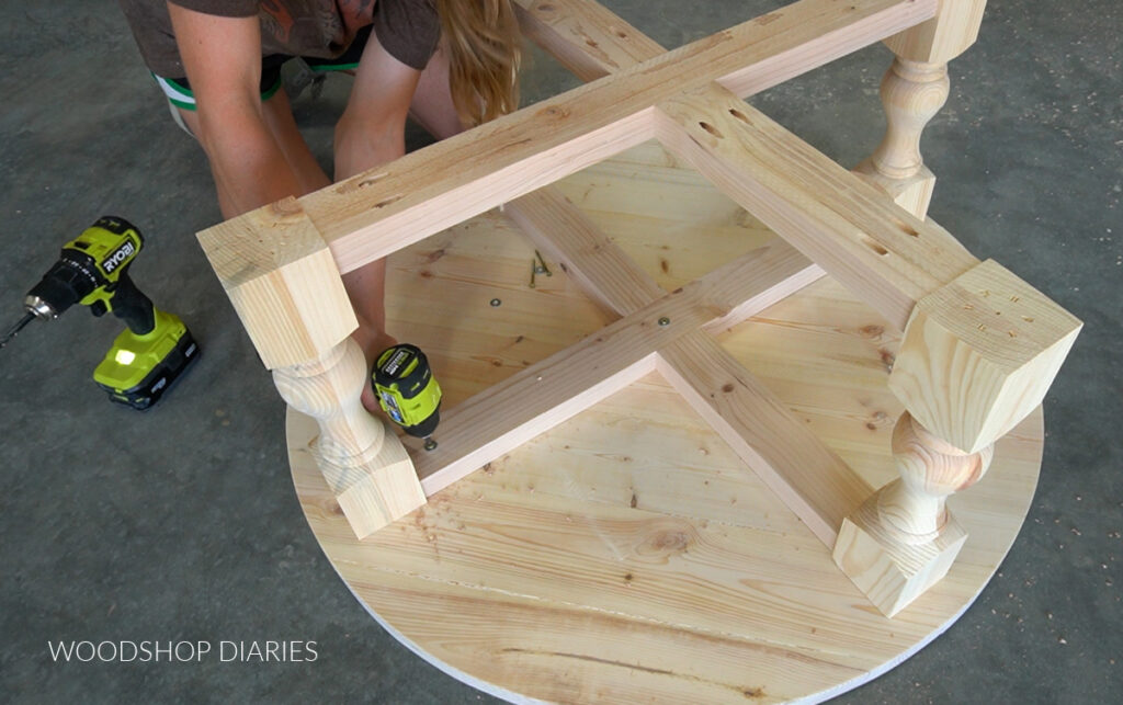 DIY Coffee Table with Decorative Legs