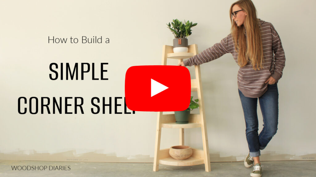 Easy DIY Corner Shelf