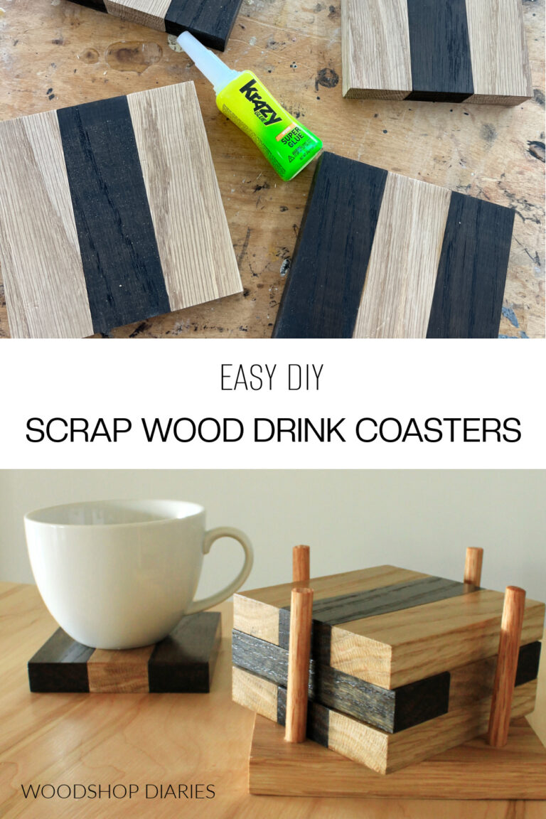 DIY Drink Coasters from Scrap Wood -- EASY Handmade Gift Idea