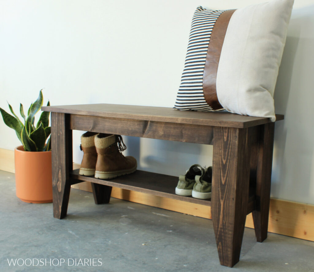 How to Build a Simple Bench with Shelf