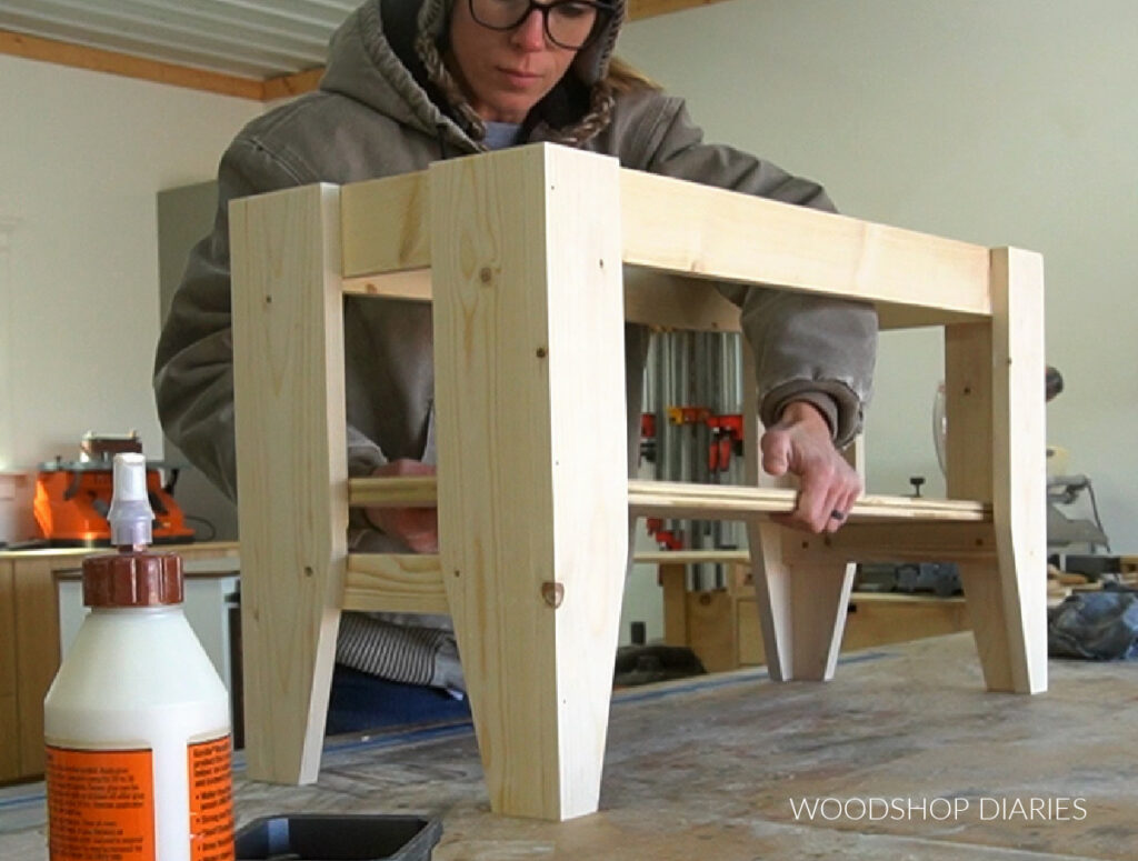 How to Build a Simple Bench with Shelf
