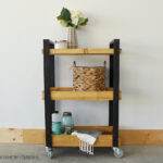 How to Build a DIY Rolling Storage Cart--BUILDING PLANS