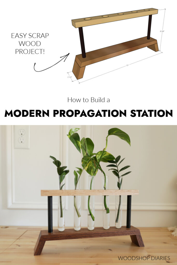 Modern DIY Propagation Station | MADE FROM SCRAP WOOD!