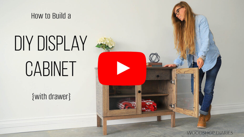 DIY Display Console Cabinet with Drawer | BUILDING PLANS!