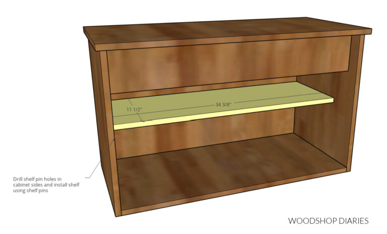 DIY Display Console Cabinet with Drawer | BUILDING PLANS!