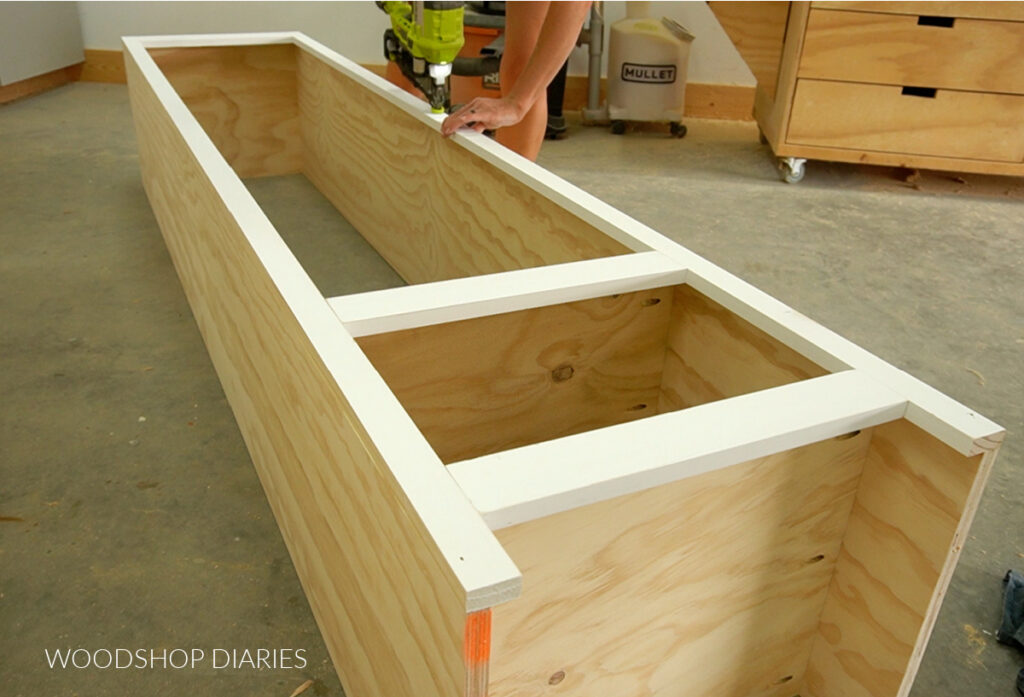 DIY Built In Mudroom Cabinets