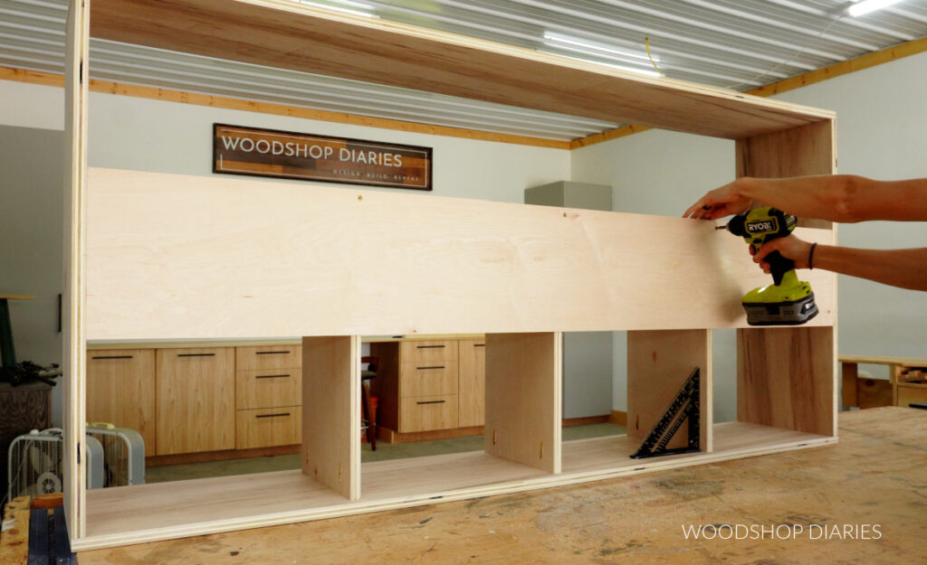 EASY Modern DIY Plywood Bookshelf | with Building Plans!