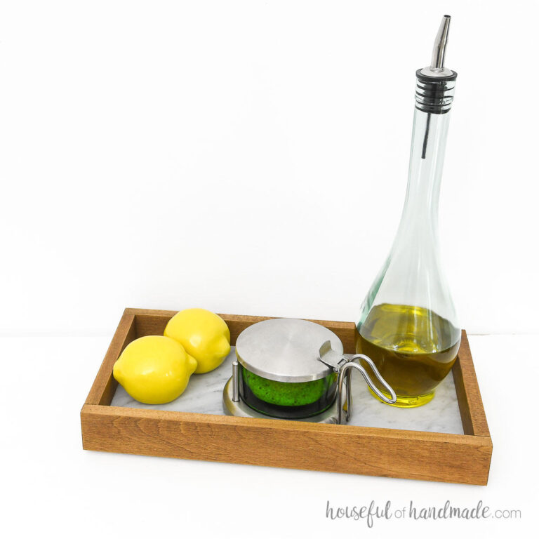 DIY Tea Station Tray | From Scrap Wood!