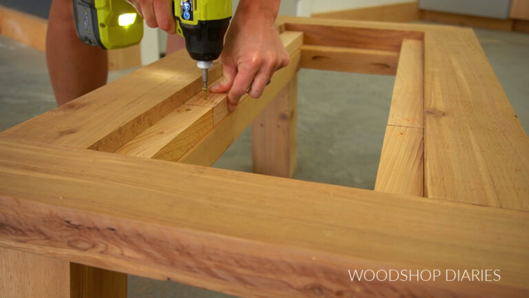 DIY Chunky Outdoor Coffee Table