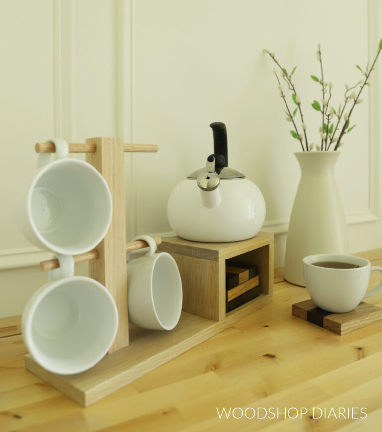 DIY Tea Station Tray | From Scrap Wood!