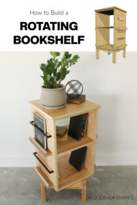 DIY Rotating Bookshelf