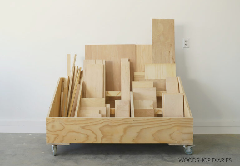 How to Build a Scrap Wood Storage Cart | WITH PLANS!