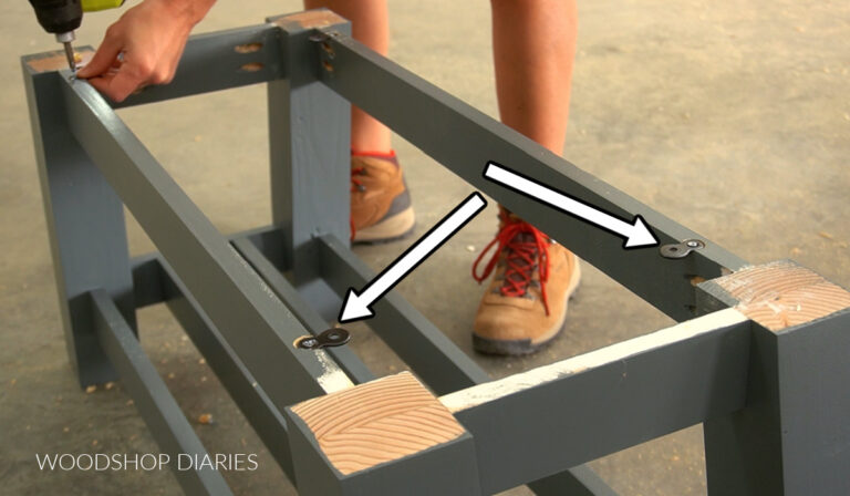 Simple DIY Shoe Bench with Printable Building Plans